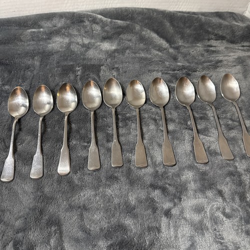 Vtg 1971 Oneida American Colonial Set Of 10 Teaspoon Stainless 6”Tall ...