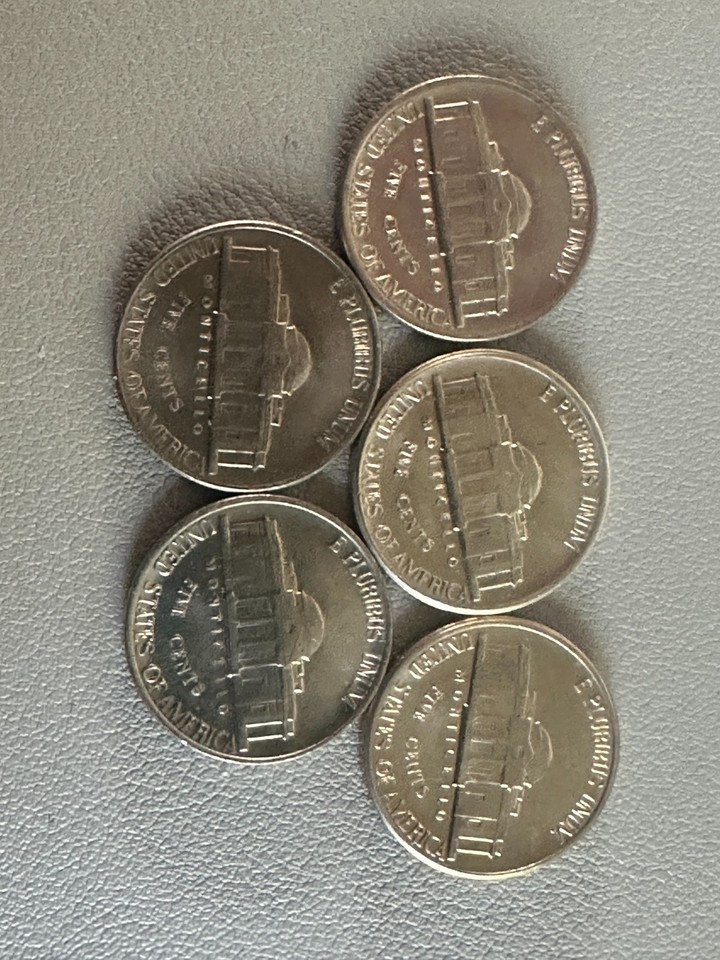 1985, 1986, 1987, 1989, 1990 -P Jefferson Nickels Set 5 Lot #1 | eBay