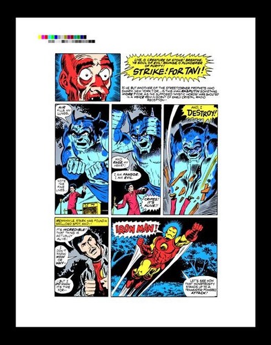Jim Starlin Iron Man #56 Rare Production Art Pg 10 | eBay