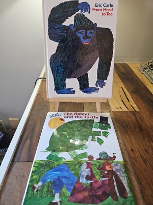 Eric Carle Book Lot 2 Rabbit &The Turtle,From Head To Toe | eBay