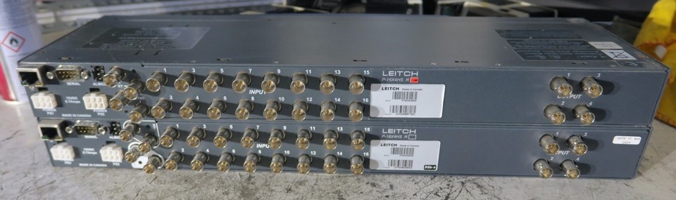 2x Harris leitch 16x4 HD / 3G video router matrix | eBay