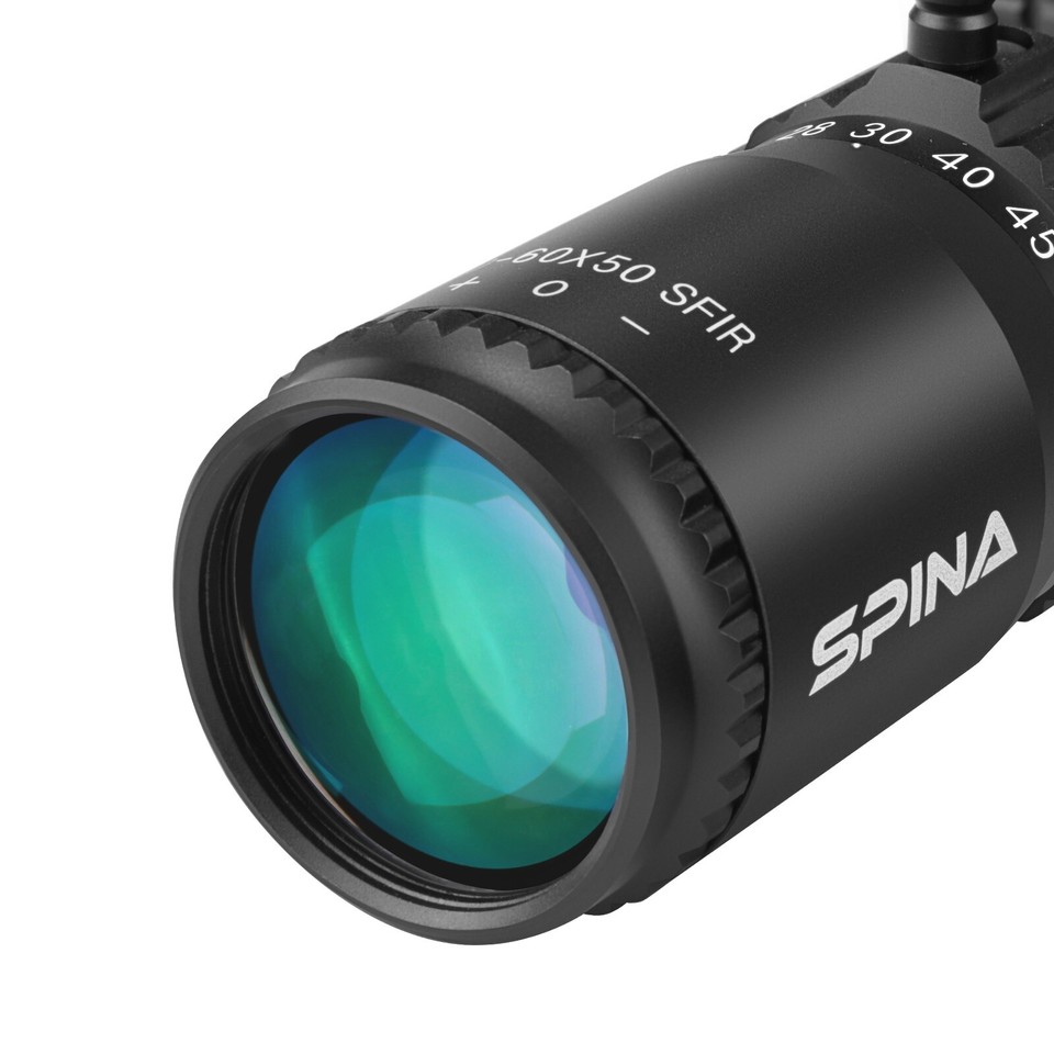 SPINA OPTICS 10-60x50 Rifle Scope Glass Etched Reticle Long distance ...