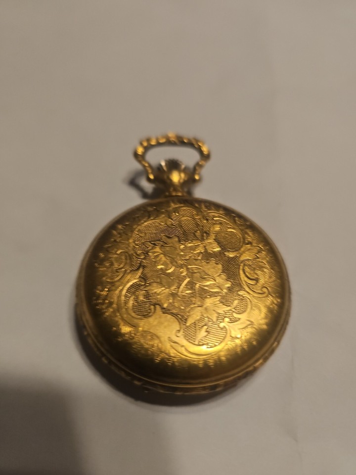 Vintage Arnex 17 Jewel Incabloc Swiss Pocket Watch Gold Tone Read ...