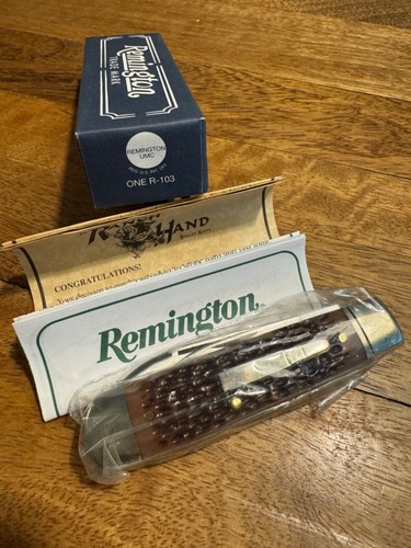 Vintage NOS Remington R103 Bullet Ranch Hand 2 Blade Folding Knife 1999 ...