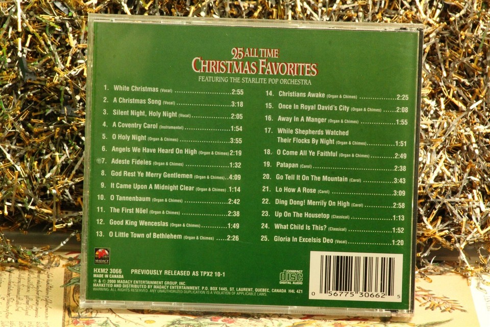 Starlite Pop Orchestra - 25 All Time Christmas Favorites #3710 Empty ...