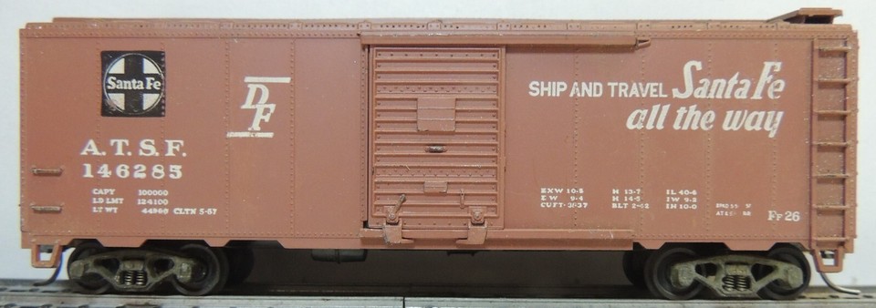 ATHEARN SANTA FE EL CAPITAN 40' SD BOX CAR RTR ST KD'S CAR # 146285 ...