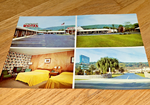 Large RIP VAN WINKLE MOTEL, New Haven Connecticut POSTCARD 6" x 9 ...