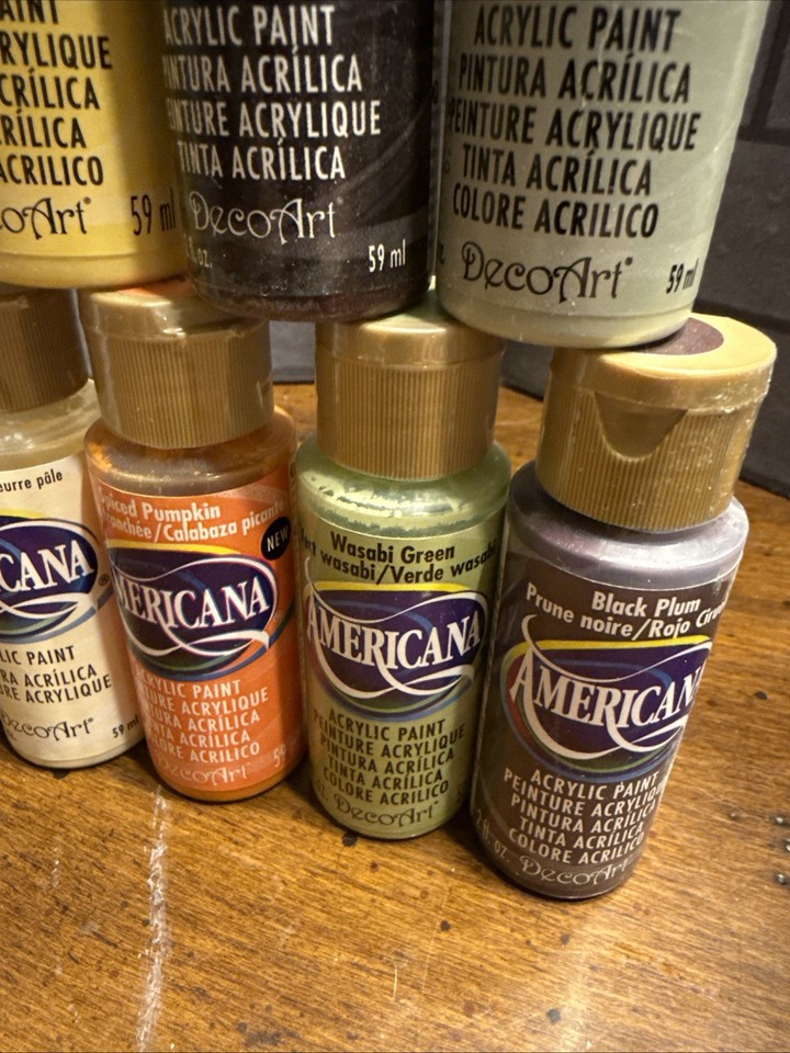 NEW DecoArt Americana Acrylic Paint Lot Of 26 Different Colors 2oz ...