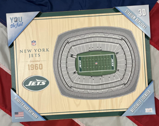New NFL Team 3D 5-Layer StadiumViews Wall/Desk Art - Patriots, Jets or ...