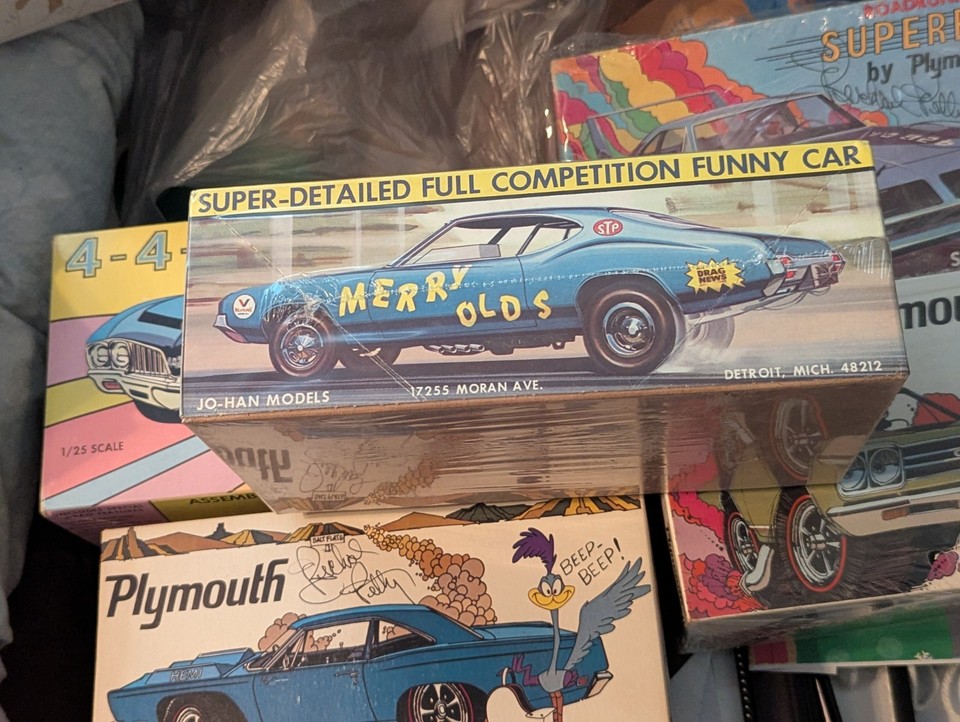 ULTRA RARE! ORIGINAL VINTAGE JOHAN OLDS 442 FUNNY CAR KIT SEALED *SUPER ...