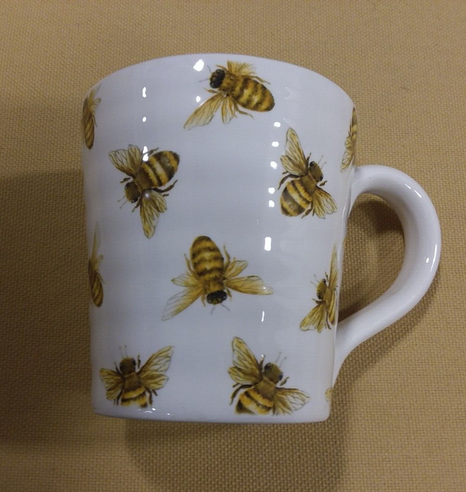 Maxcera CERAMIC BEE BUMBLEBEE MUGS CUPS Oversized BEES hand crafted NEW ...