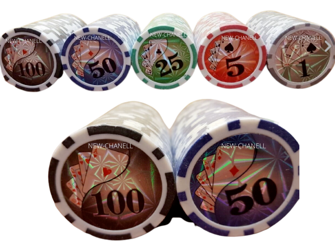 100 Texas Clay Poker Casino Game Chips Set 12g Colour Poker Chips Play ...