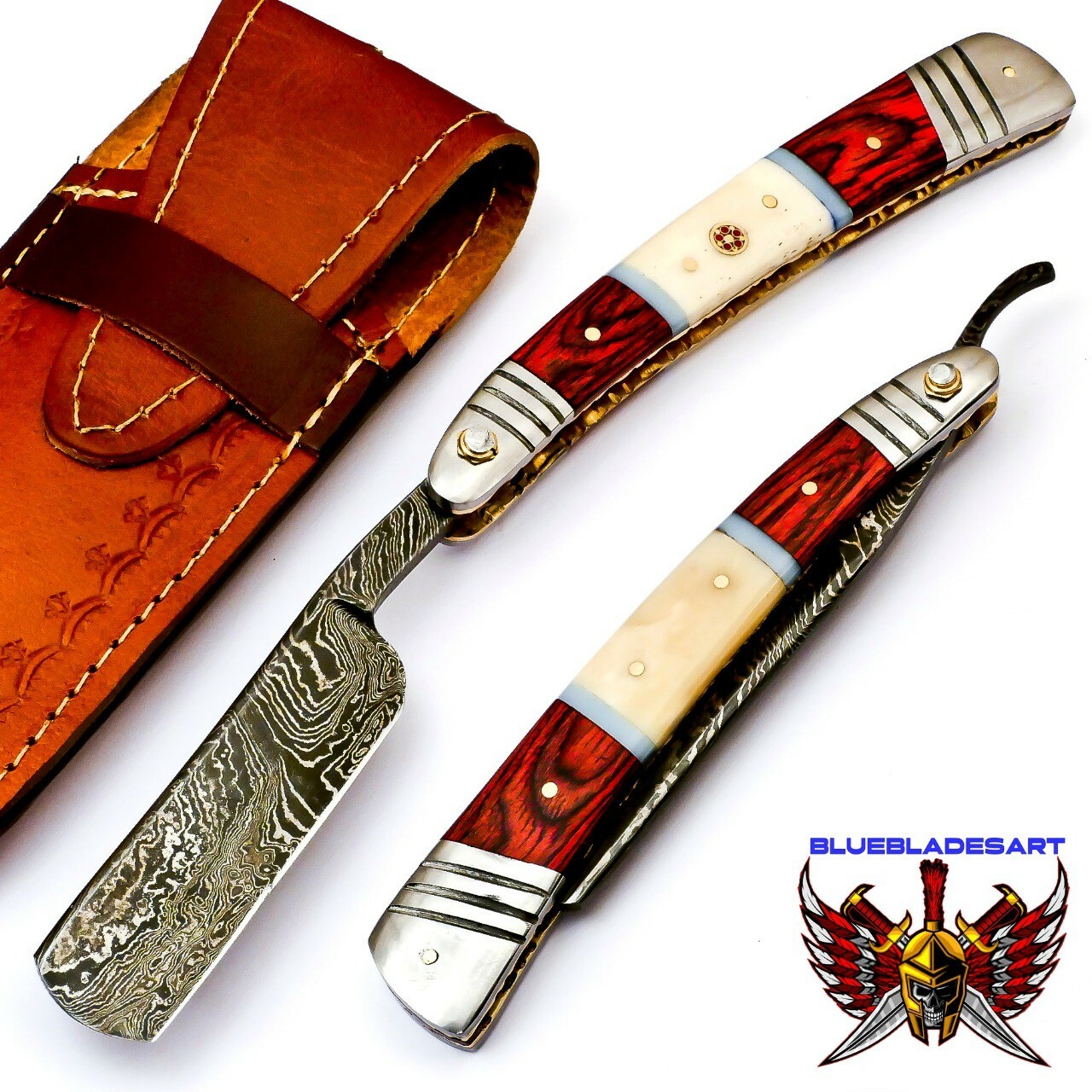 9.0" Handmade Damascus Folding Pocket Custom hand made Blade Straight ...