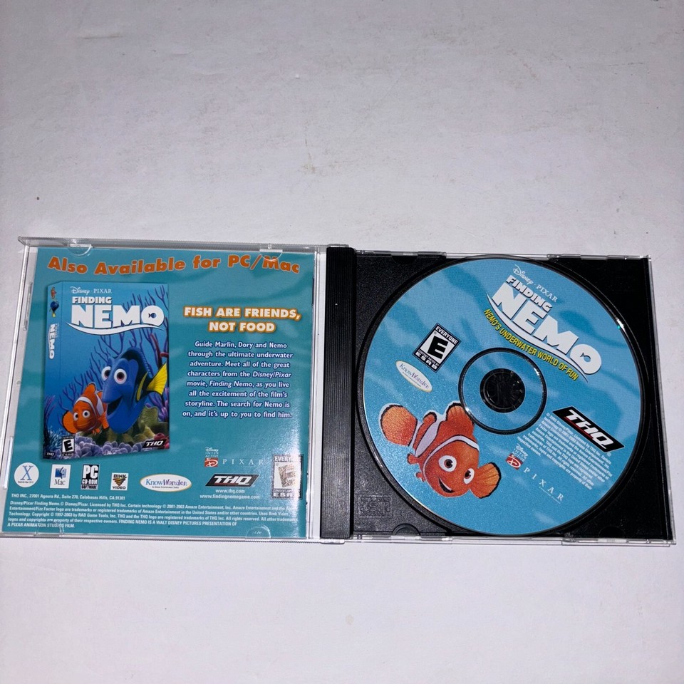 Disney Pixar Finding Nemo: Nemo's Underwater World Of Fun (PC CD-ROM ...