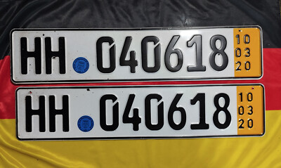 Germany German Temporary License Plates - Hansestadt Hamburg – Hamburg ...