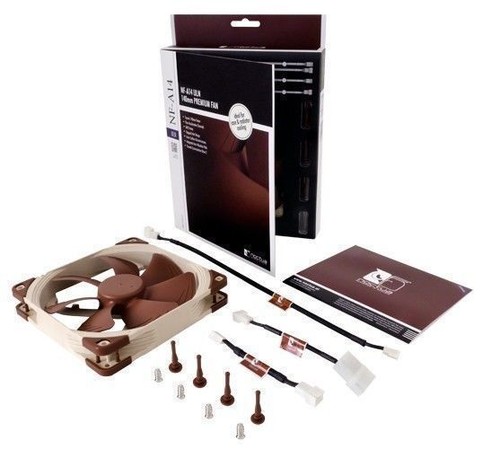 Noctua 140mmx25mm Square Frame 2 Speed SSO2 Bearing 3Pin Fan (NF-A14 ...