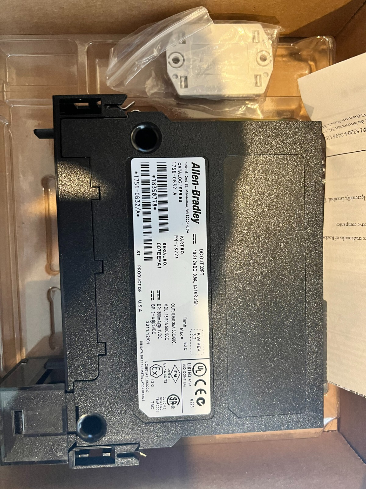 Allen-Bradley 1756-OB32 A PLC Output Module | eBay