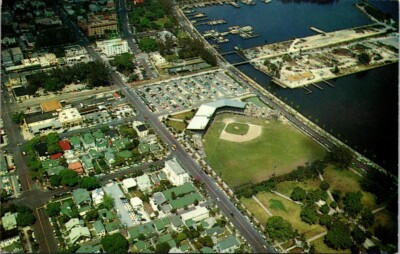 Vintage Postcard Airview Al Lang Baseball Field St. Petersburg Florida ...