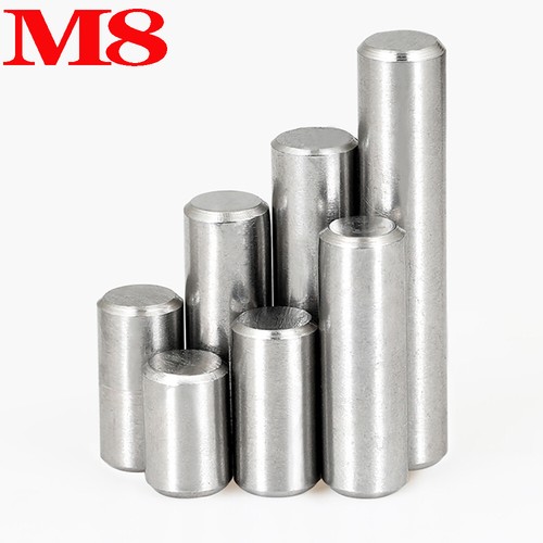 M8 (8mm) Metric Hardened & Ground Steel Dowel Pins 16mm-100mm Long High ...