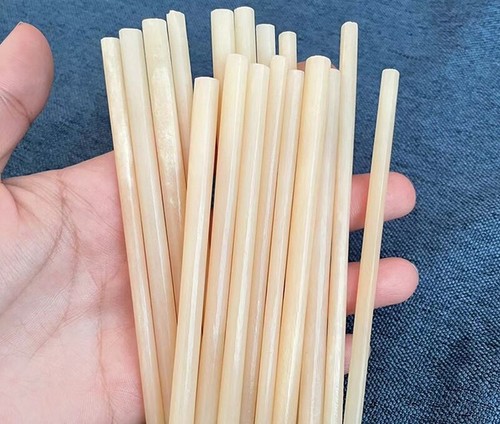 12 Pcs 12x6mm Buffalo Bone Stick Needle Sewing Knitting Materials Round ...