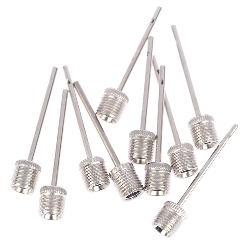 10PCS Stainless Steel Pump Pin Sports Ball Inflating Pump Needle For ...