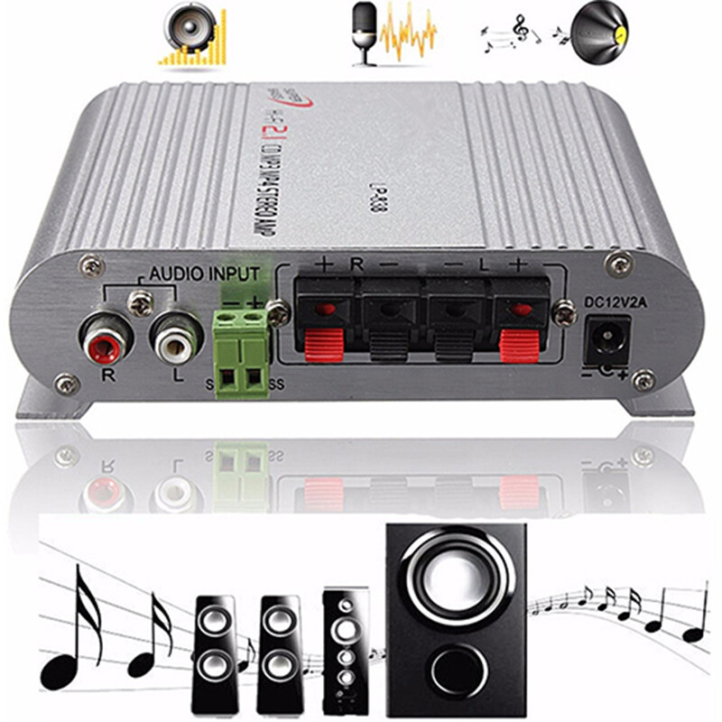 HiFi MP3 Radio Car Home Audio Stereo Bass Speaker Booster Amplifier 21 ...