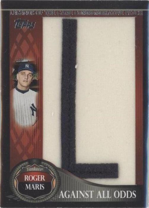 2009 Topps - Legends of the Game Manufactured Letter Patch Series 1 ...