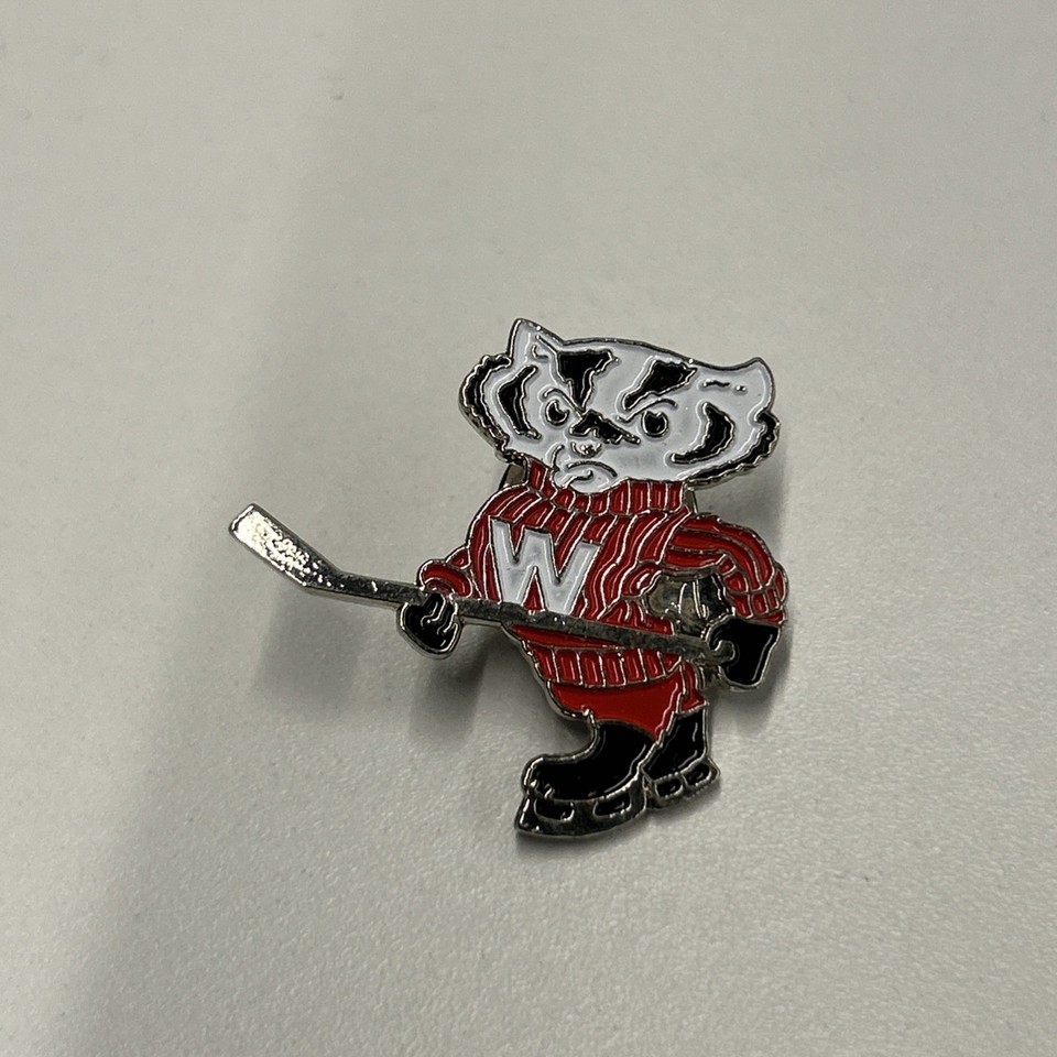Wisconsin Badgers Bucky Mascot lapel Pin, New | eBay