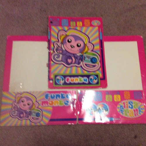 Lisa Frank Funky monkey pop vintage folder & notebook cover | eBay