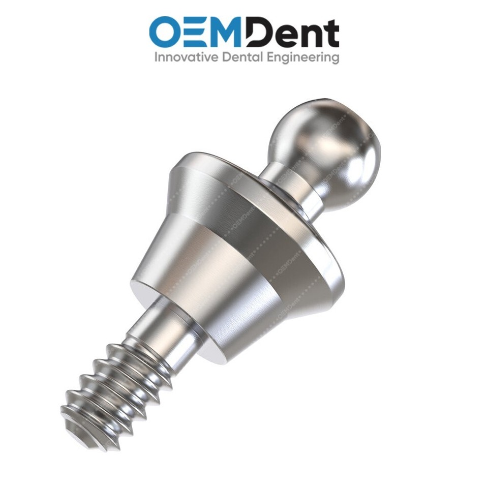 x5 Dental Straight Ball Attachment RP Nobel Active® Compatible Conical ...