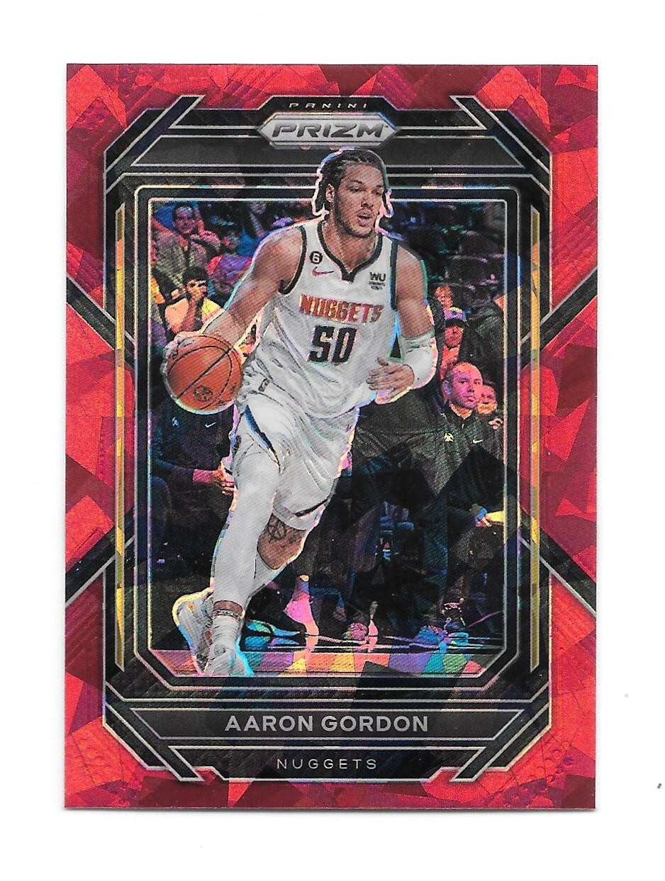 2022-23 Prizm Basketball AARON GORDON Red Ice Prizms -DENVER NUGGETS ...