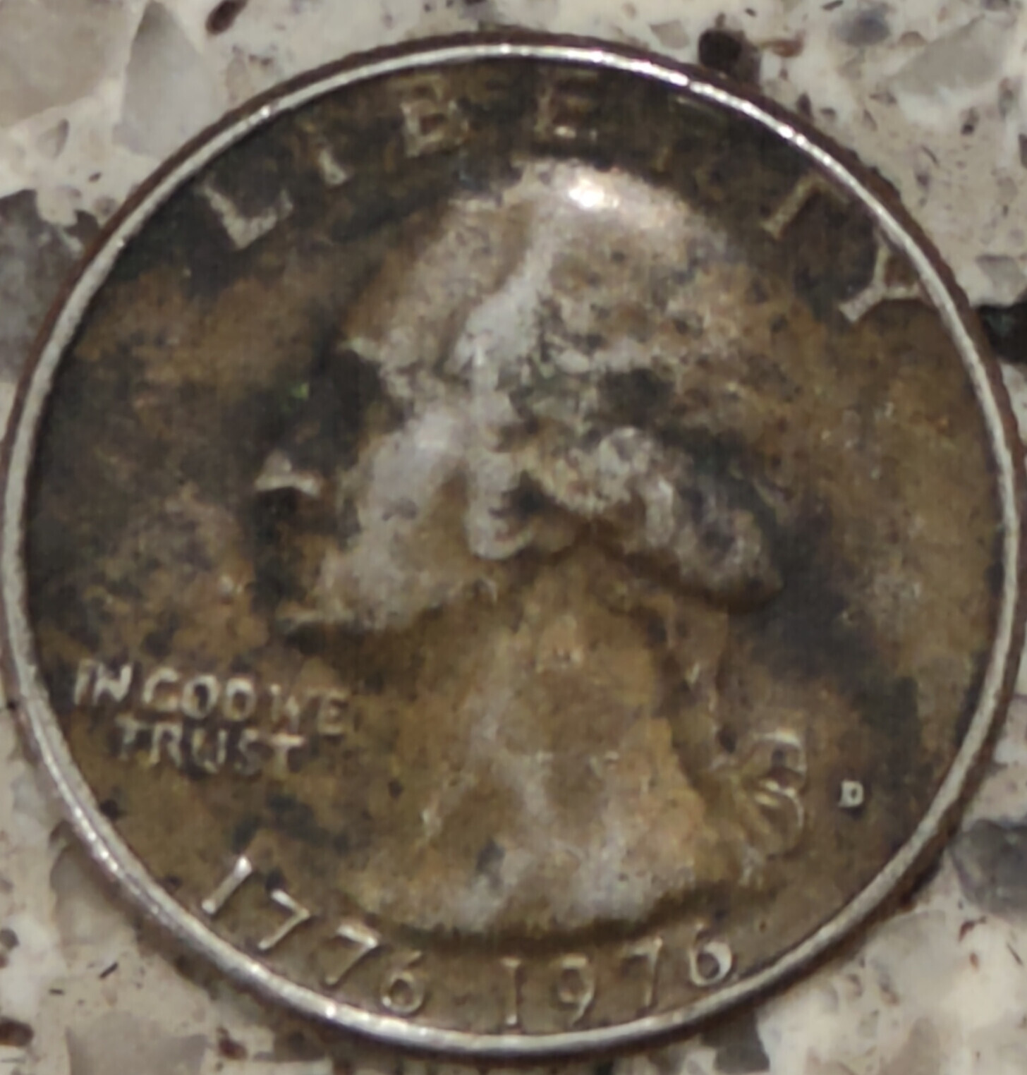 1976 Bicentennial quarter error, missing clad layer | eBay