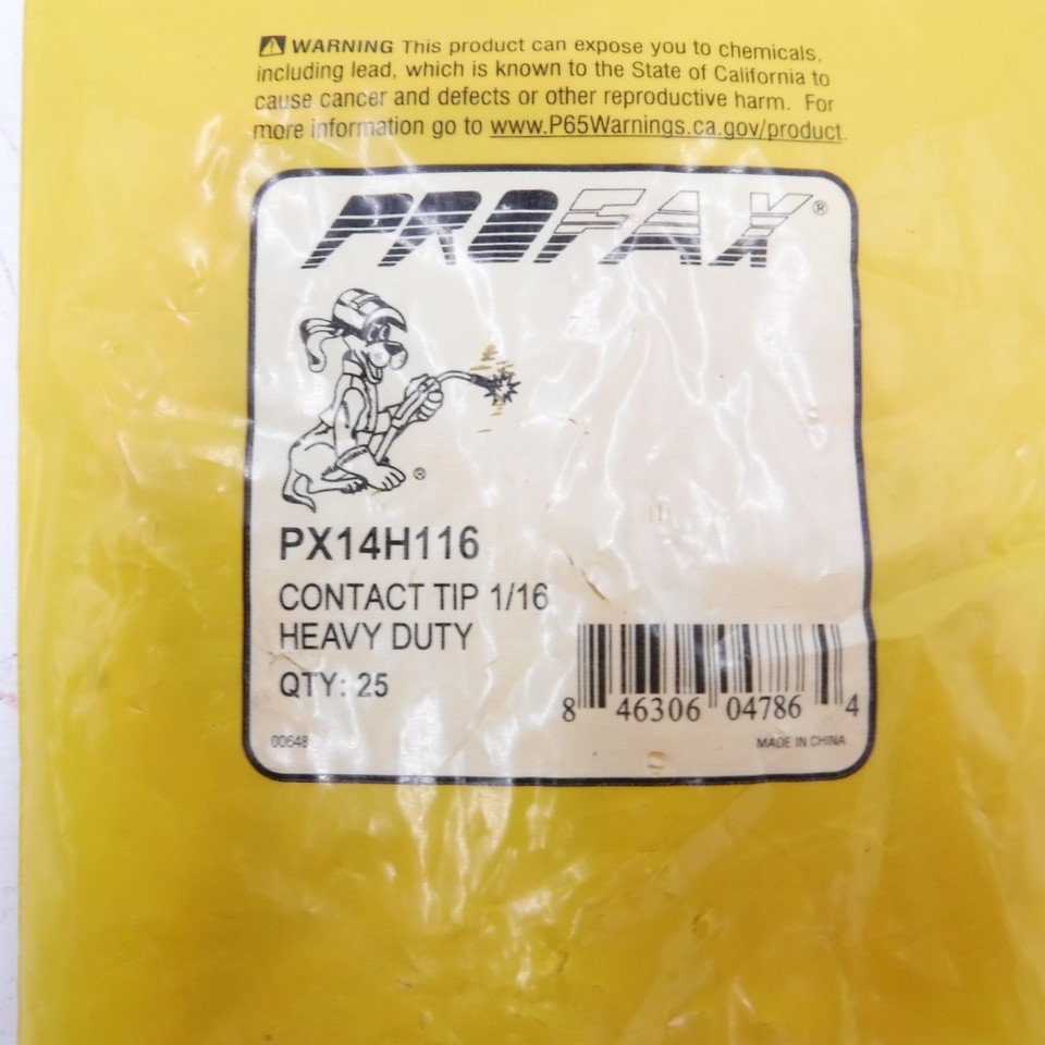 25 Pack Profax PX14H116 MIG Welding Heavy Duty Contact Tips 1/16" | eBay