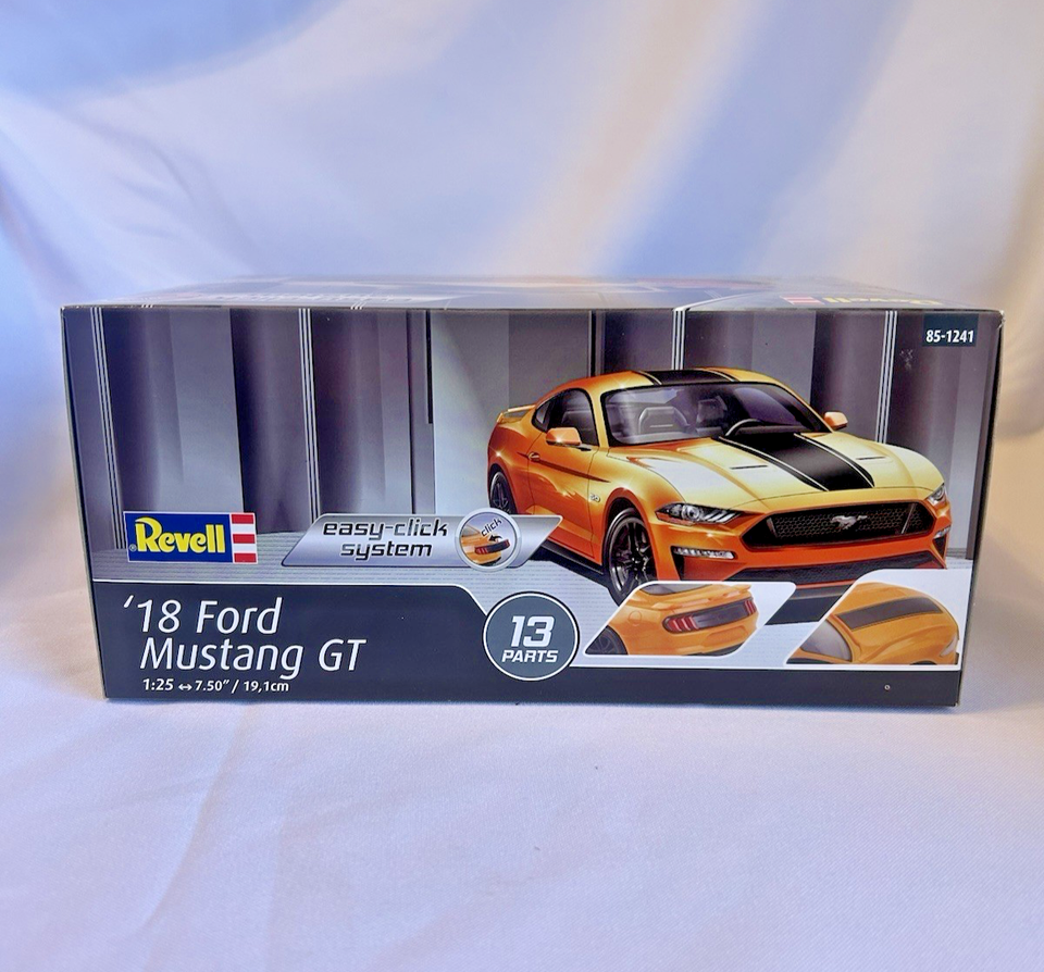 Revell-FORD-“ '18 Mustang GT" model kit "NEW in Factory tape Sealed box ...