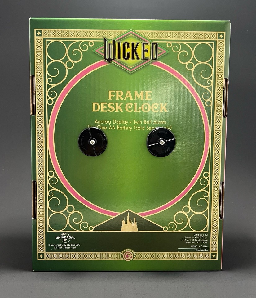 Wicked Emerald City Desk Clock Frame Steampunk Wizard of Oz 8 Inches | eBay