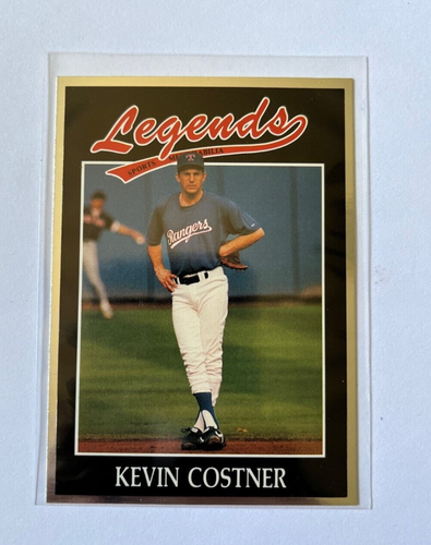 1991 Legends #43 Kevin Costner BASEBALL CARD Field of Dreams Texas ...
