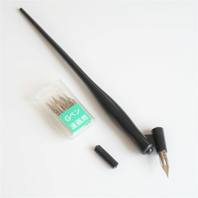 SpeedBall 9455 Dual Oblique/Straight Pen Holder + Zebra G Nibs ...