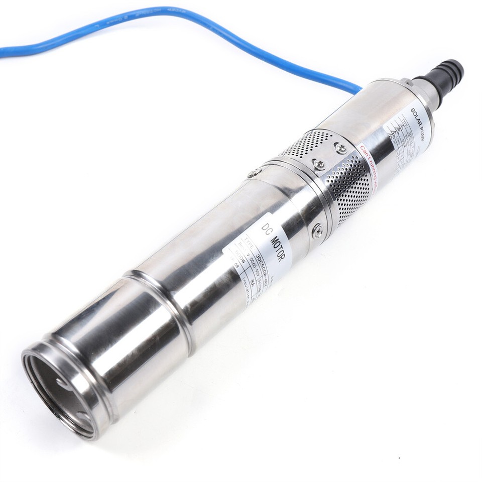 3" DC Solar Water Pump Submersible Deep Bore Well Pump With MPPT ...
