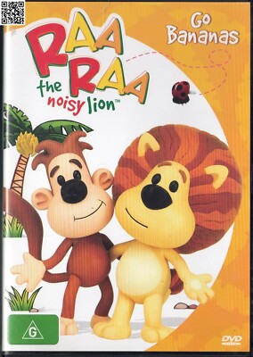 Raa Raa The Noisy Lion Go Bananas DVD 2012 R4 Pal Jingly 9318500040732 ...