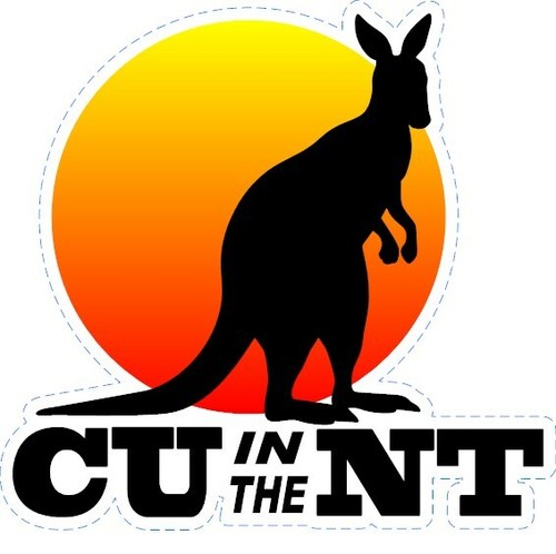 CU in The NT, Diecut vinyl adhesive sticker 100x95mm for car, window ...