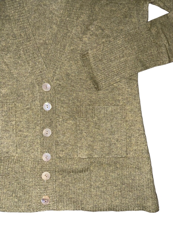 NWT NEIMAN MARCUS 100% Cashmere Modern Cardigan Long Sleeve Harris ...