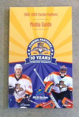 FLORIDA PANTHERS NHL HOCKEY MEDIA GUIDE - 2002 2003 - NEAR MINT | eBay