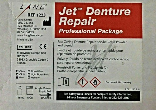 Lang+Dental+Mfg.+Jet+Repair+Acrylic+Pink+Fibered+Ea+Professional ...