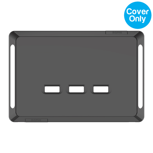 Clipsal Pro 3 Gang USB A Charging Station Skin Black | P3043HUSBC-BK ...