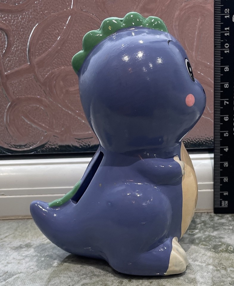 Cute Little Purple Dragon Ceramic Money Box Novelty Piggy Bank | eBay UK