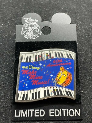 Disney Pin - WDW - Make Mine Music - 60th Anniversary Piano Keys 48624 ...