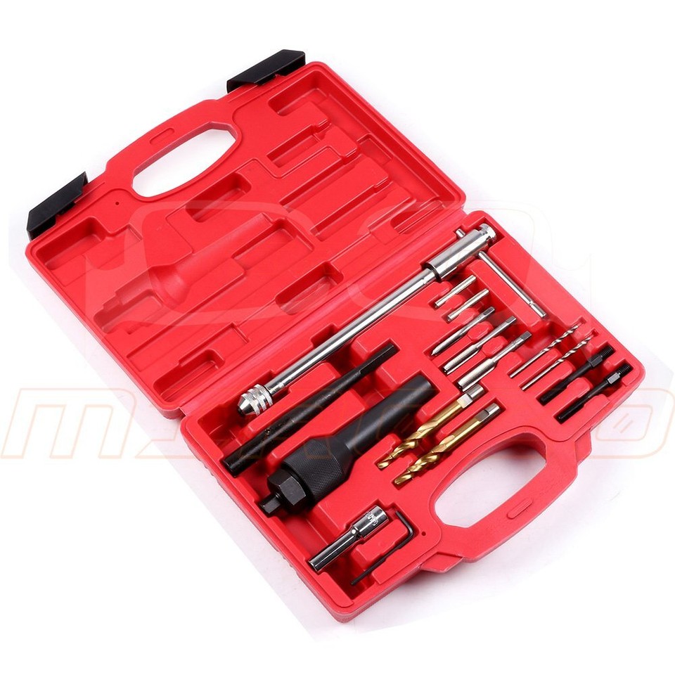 Damaged Glow Plug Removal Remover Tool Kit 16PCS Set 8mm 10mm Glow ...