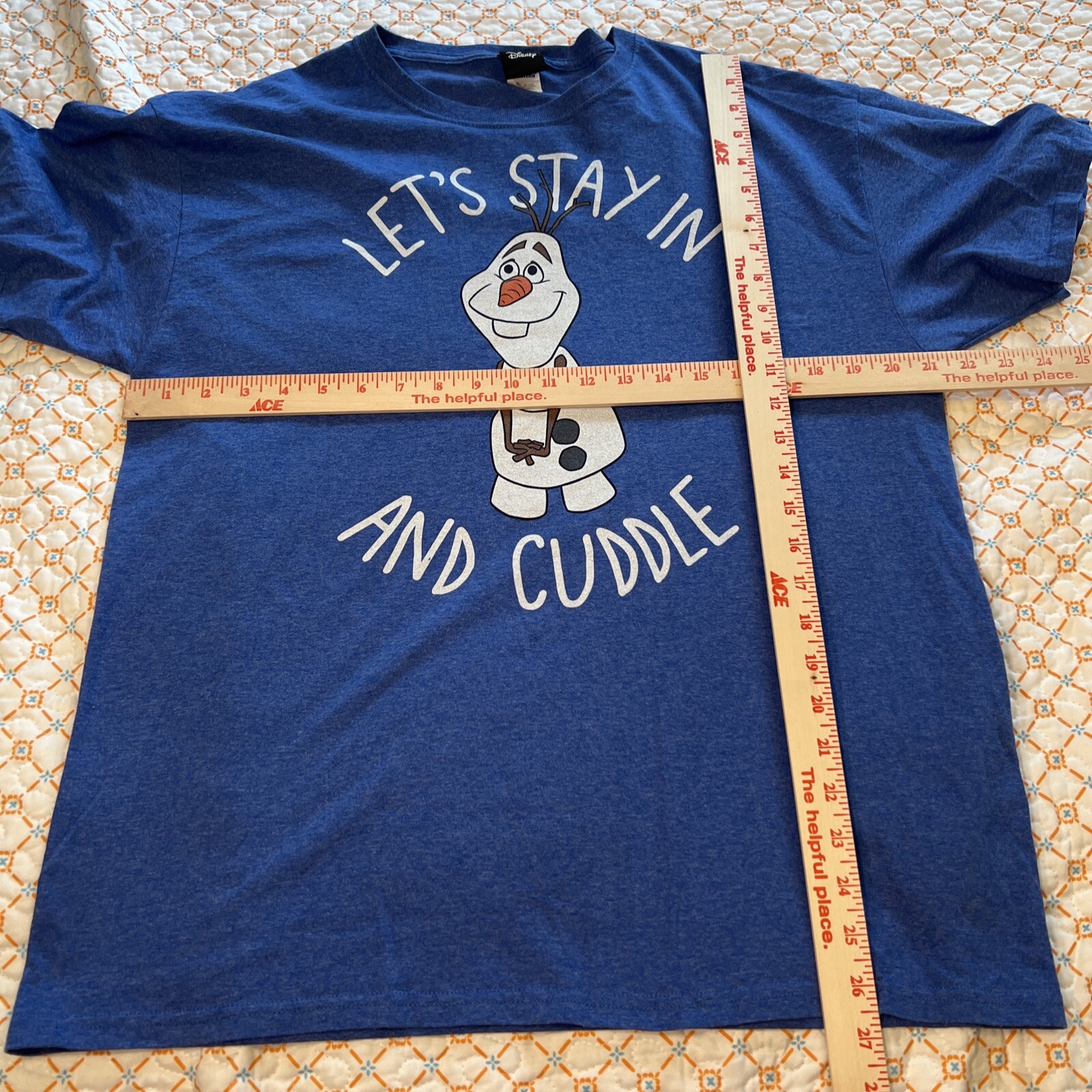 Disney Frozen Mens Olaf Snowman Let’s stay In And Cud… - Gem