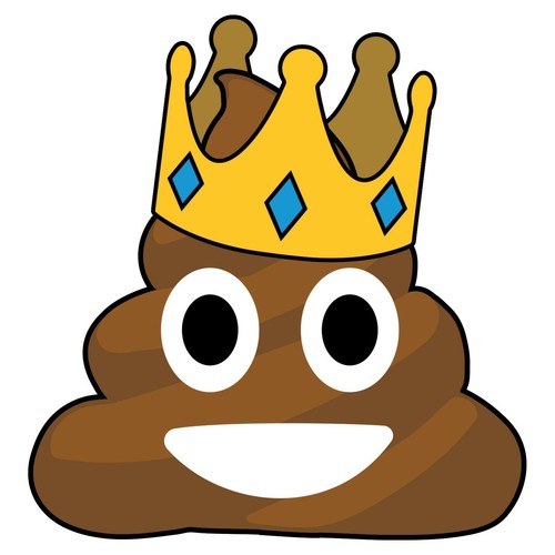 Poop Emoji Crown - Classic Funny King Novelty Humor T Shirt | eBay