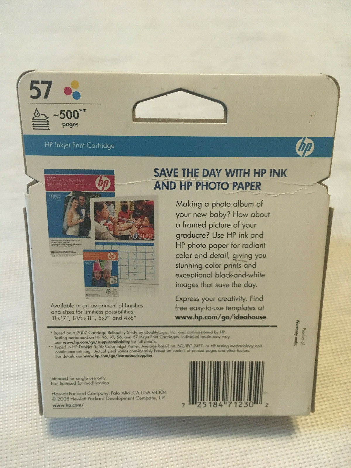 HP 57 tricolor ink, brand new ( unopened ) expired cheap cartridge | eBay